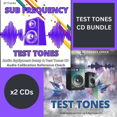 Test Tones CD Bundle – 2 CD Set for Audio Equipment Testing & Audio ...