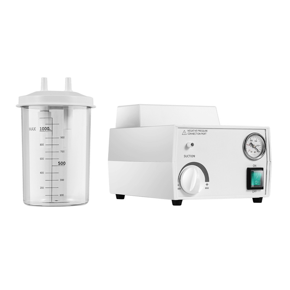 1000mL Portable Phlegm Suction Unit Emergency Medical Vacuum Aspirator ...