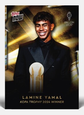 Lamine Yamal - 2024 Kopa Trophy Winner - Ballon d’Or Topps NOW Card 3 ...