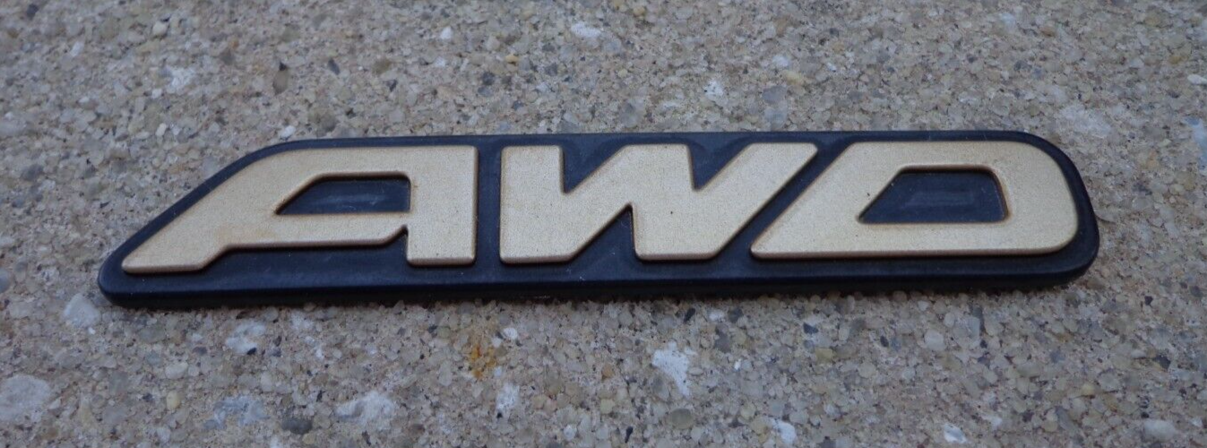 Subaru AWD emblem gold badge decal logo Outback Legacy OEM Genuine ...