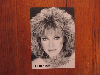 LEE BENTON("Mike Hammer/Scarface") Signed 5 X 7 Black & White Photo ...