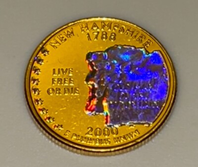 2000-D New Hampshire Gold And Silver Quarter | eBay