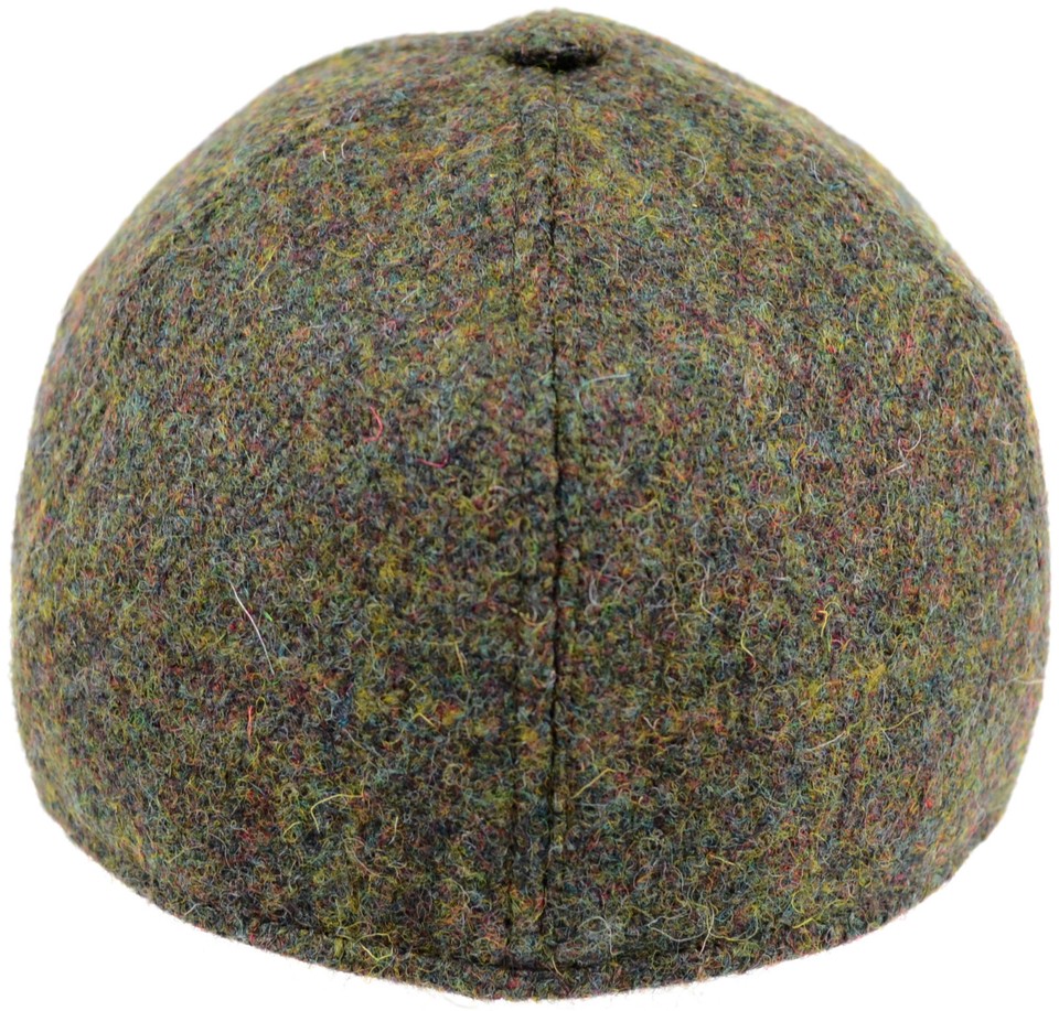 Mens 100% Wool / Tweed Shooting Baseball Cap With Fold Down Ear Flaps ...