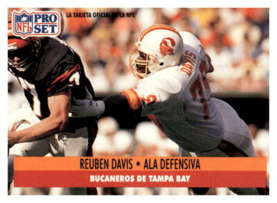 REUBEN DAVIS 1991 Pro Set Spanish #238 Tampa Bay Buccaneers | eBay
