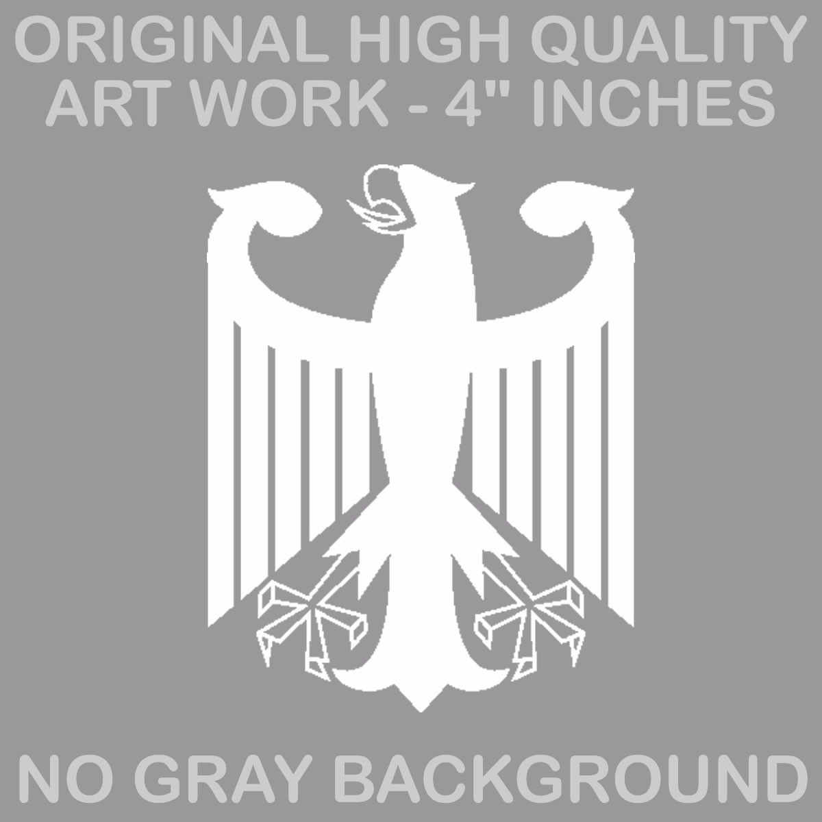 German Flag Eagle Black And White