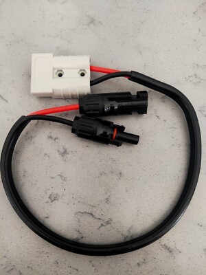 Anderson Style Plug TO SOLAR CABLE 1 Meter long to fit solar connector ...
