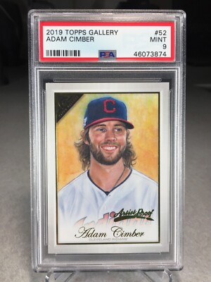 2019 Topps Gallery Artist Proof Adam Cimber #52 - PSA 9 - POP 1 (none ...