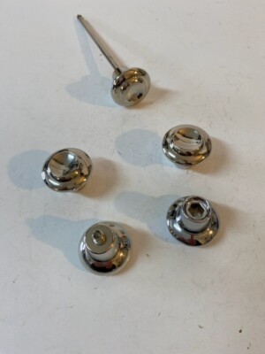 CHROME DASH KNOB SET (5) 1955 1956 1957 1958 1959 CHEVY GMC TRUCK ...
