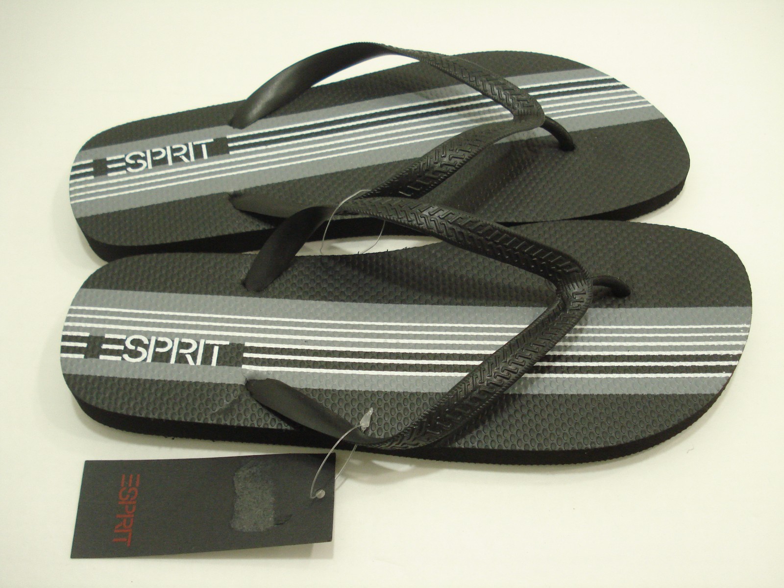 ESPRIT FINN-E Mens Flip Flop Sandals Shoes Black Size 9 New | eBay