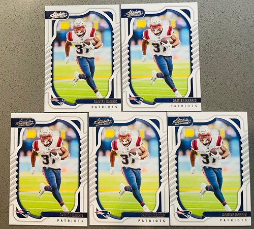 5x Lot 2022 Panini Absolute Football NFL #75 Damien Harris Base Card ...