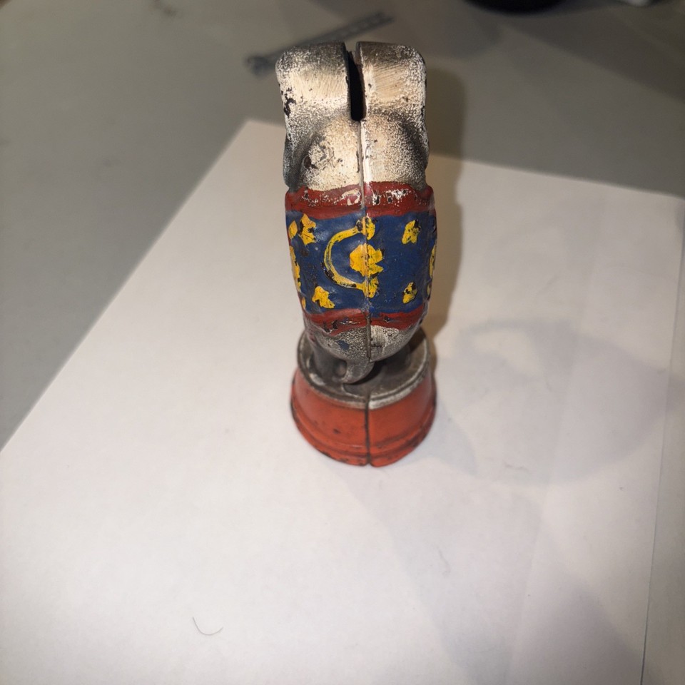 Vintage Circus Elephant Cast Iron Coin Bank - John Wright USA | eBay