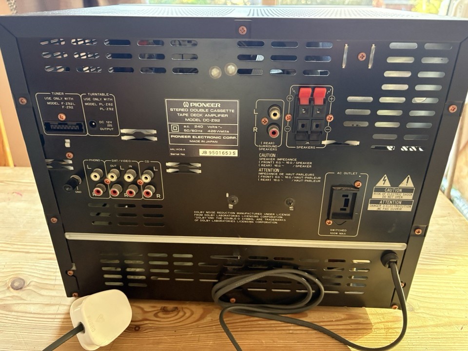 Pioneer Hi-Fi Separates Stack System DC-Z92. One Faulty Cassette Deck ...