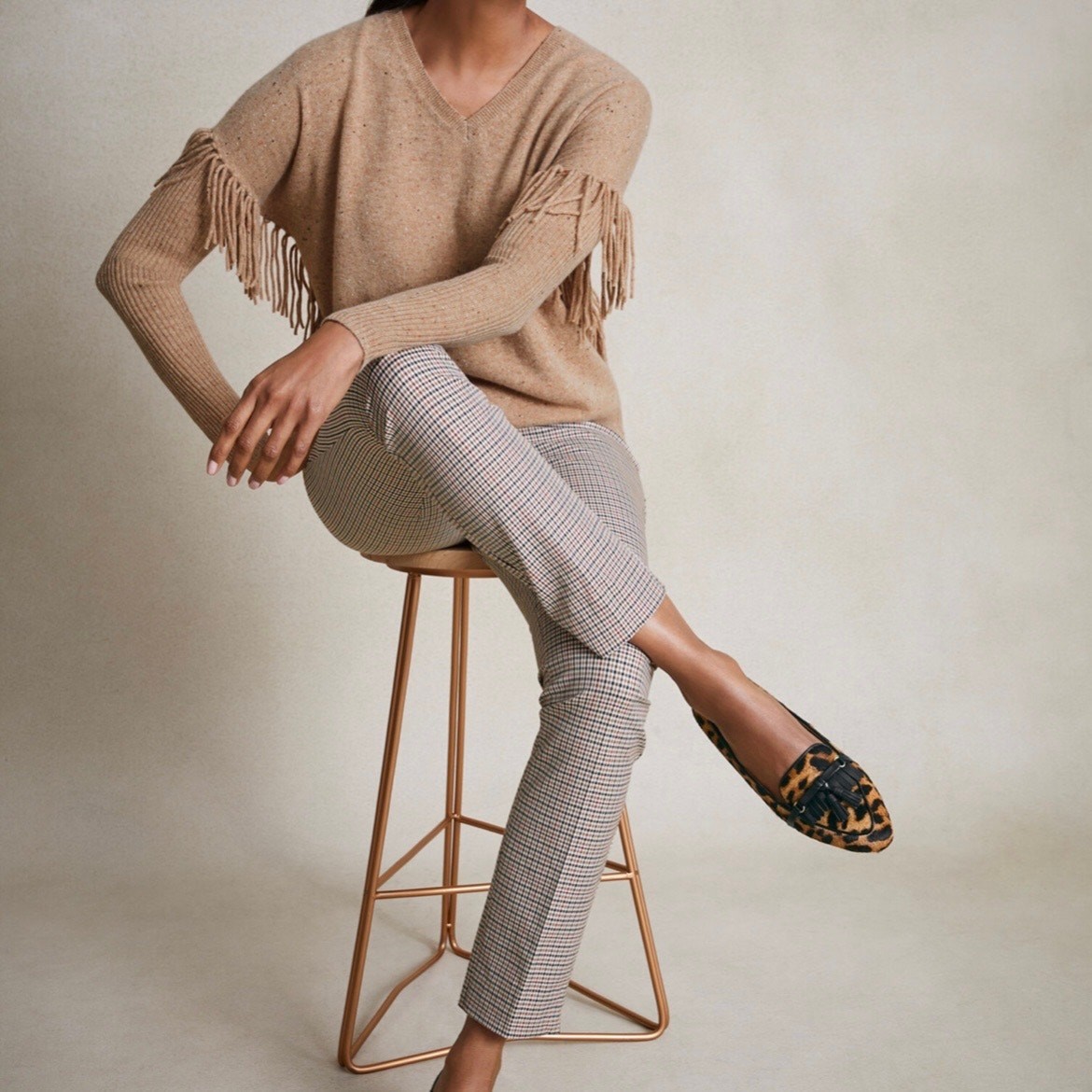 NEW Talbots Chatham Ankle Pants Size 12 Toasty Check Slim Leg 29 ...