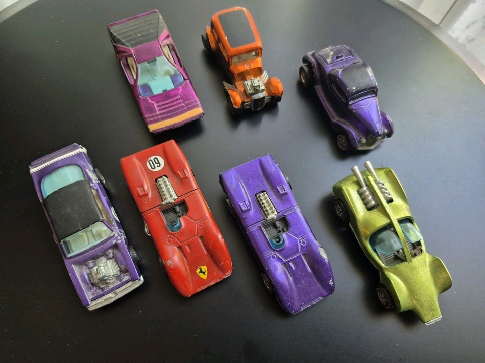 Lot 7 Vintage Redline Hot Wheels Cars Ferrari 312P Mantis Charger Hot ...