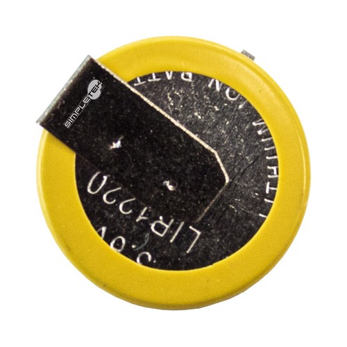 Rechargeable Battery LIR1220 LI-ION Button Mens Weld With Connectors A ...