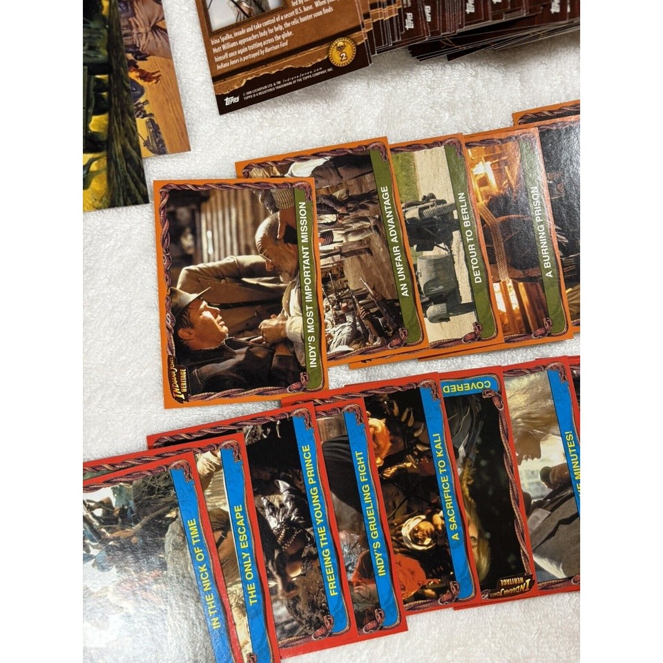 Indiana Jones Assorted Trading Card Lot Raiders Of The Lost Arch ...