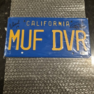 Cheech Marin & Tommy Chong Up in Smoke Signed MUF DVR License Plate | eBay