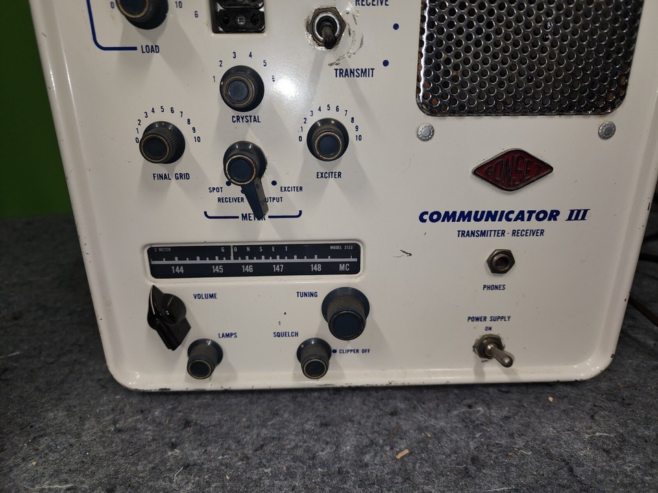 Gonset Communicator III Transmitter Receiver Ham Radio Vacuum Tube ...