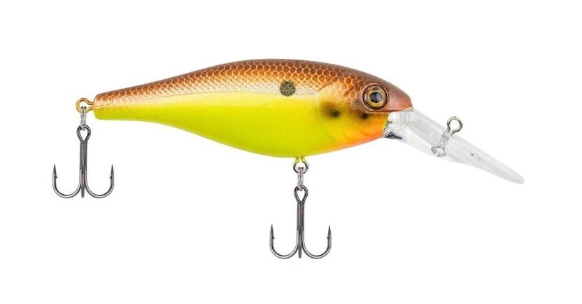(3) Berkley 1/3 Oz 2 3/4" Bad Shad 7 Rattle Crankbaits Brown Mustard # ...