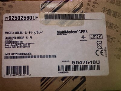 NIB factory sealed Multi-Tech MTCBA-G-EN-F4 QUAD-BAND GSM/ GPRS ...
