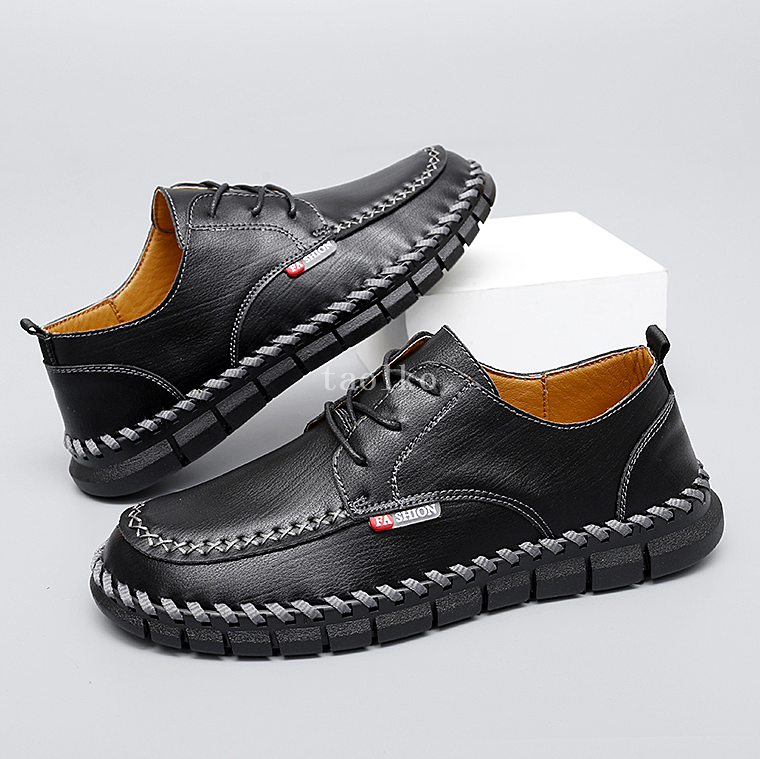 38-47 Driving Moccasin Lace Up Oxfords Flats Casual Faux Leather Men ...