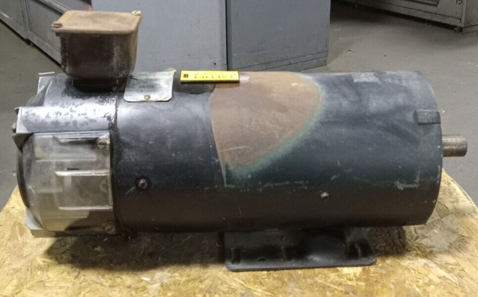 RELIANCE 1.5 HP DC MOTOR 180 VDC 7.2 ARM AMP 1750 RPM 56HC FRAME ...