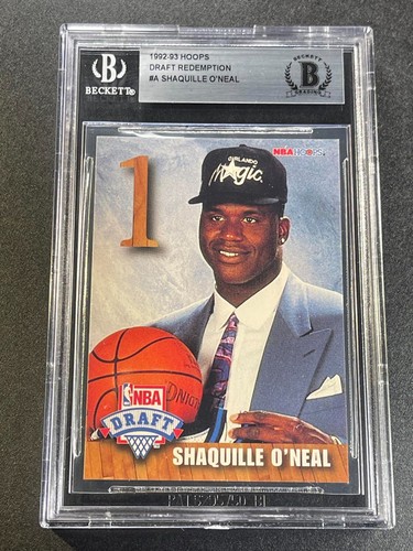 SHAQUILLE O'NEAL SHAQ 1992 SKYBOX NBA HOOPS DRAFT REDEMPTION ROOKIE RC ...