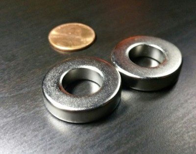 4 Large Neodymium N52 Ring Magnets Super Strong Rare Earth 1" x 1/4" | eBay