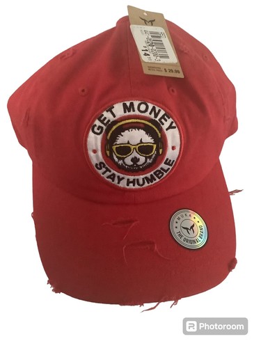 Muka Cap Stay Humble Get Money SnapBack Adjustable Red w/ White Polar ...