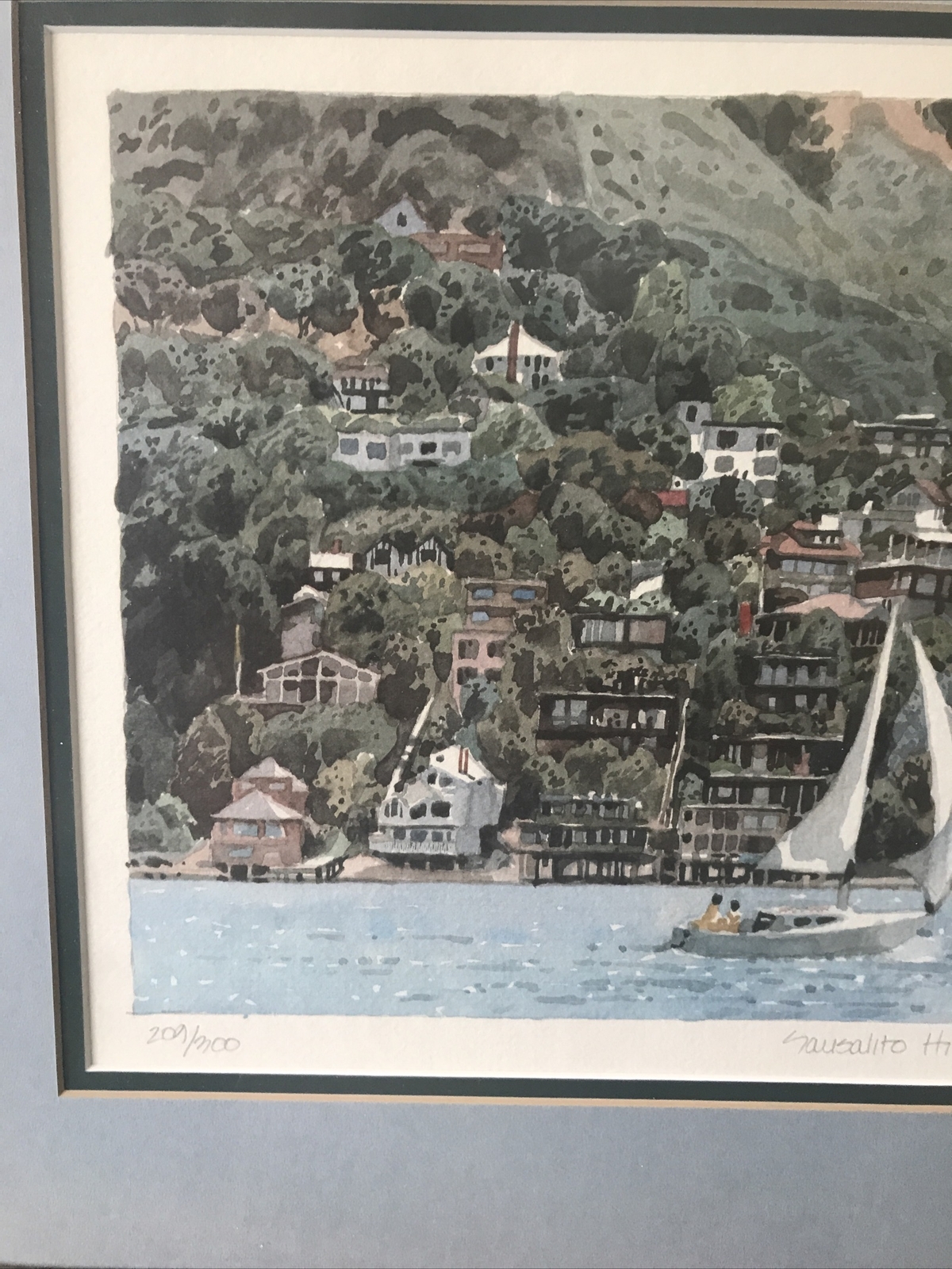 Joe Jaqua - Limited - Lithograph - Sausalito Hills - Signed - 209/300 ...