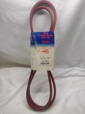 Rotary Belt 12-7521 1/2" X 78" | eBay