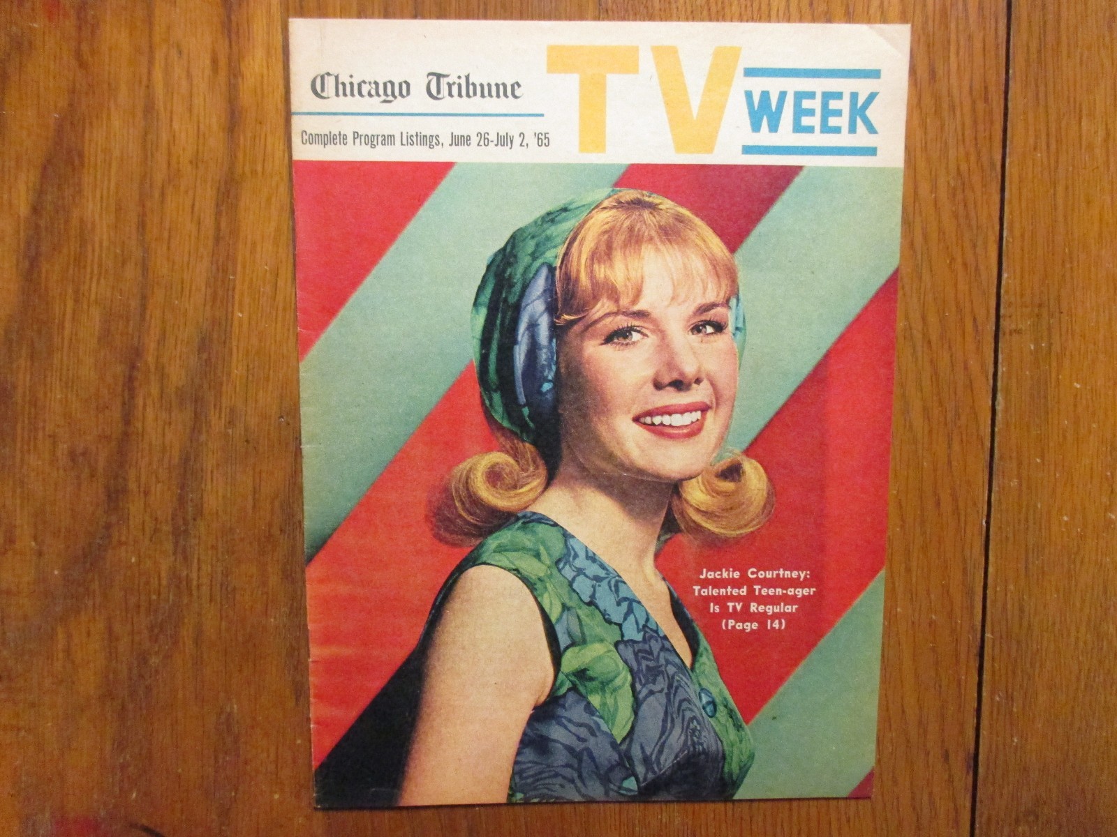 Jun-1965 Chicago Tribune TV Week Mag(JACKIE COURTNEY/AGNES MOOREHEAD ...