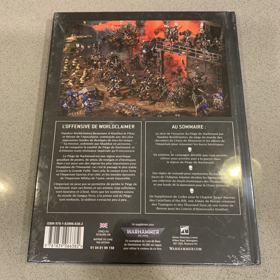Rift War War Zone Warzone Nachmund Book Warhammer 40k FRENCH NEW SEALED ...