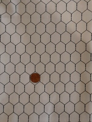 Chicken Wire Print Fabric 100% Cotton White FQ by Brother Sister Studio ...