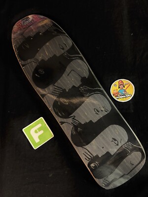 RARE Neil Blender G&S Faces Black Gordon & Smith Skateboard Deck ...