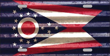 Ohio Corrugated Flag Novelty License Plate Tag LP11976 | eBay
