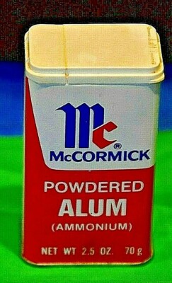 VINTAGE MCCORMICK SPICE BOX POWDERED- ALUM AMMONIUM PRE-OWNED | eBay