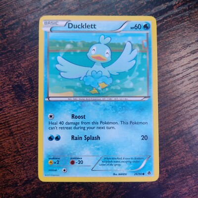 Ducklett 26/98 - LP BW Emerging Powers - Pokemon 2011 Common TCG Card ...