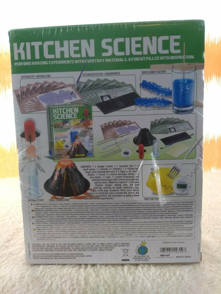 4M KITCHEN SCIENCE EXPERIMENT KIT Kids Labs 6 Experiments | eBay