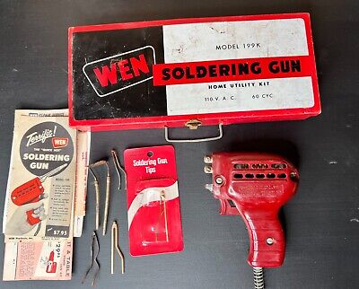 Wen Model 199K Soldering Gun in Original Metal Case, Comes w/ Solder | eBay