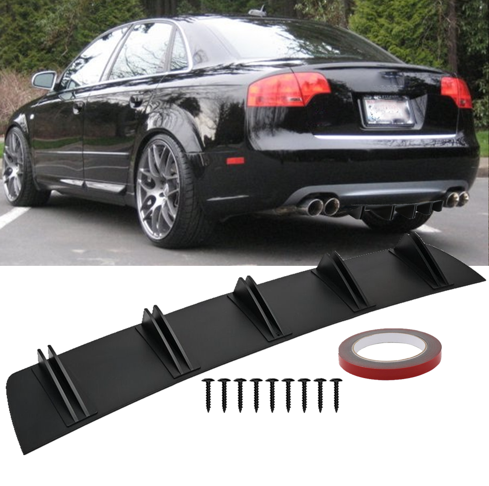 For Audi A4 A5 A6 A7 S4 S5 B7 Rear Lower Bumper Diffuser Lip Splitter 5 ...