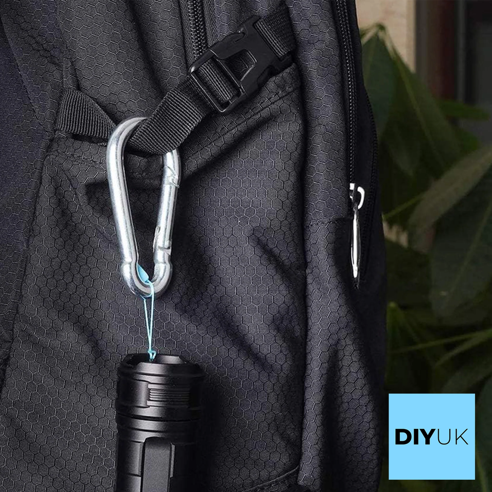 Carabiner Hook Clip Heavy Duty Snap Hook Spring Clip Galvanised Steel ...