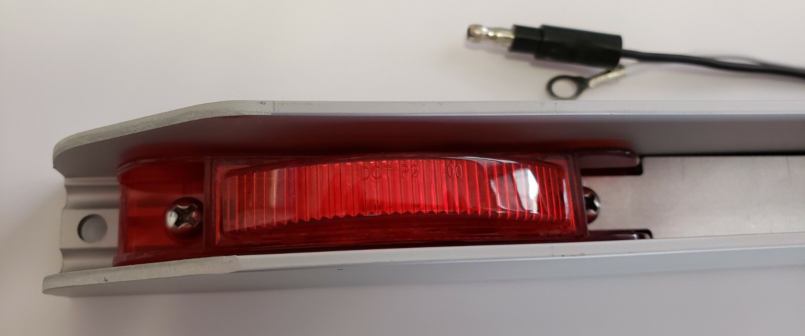 RED 3 LIGHT COMBINATION CLEARANCE ID BAR MARKER 21 LED TRAILER ALUMINUM ...