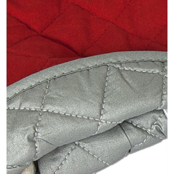 Quilted Oven Mitts with Flame Retardant Technology Protect Your Hands ...