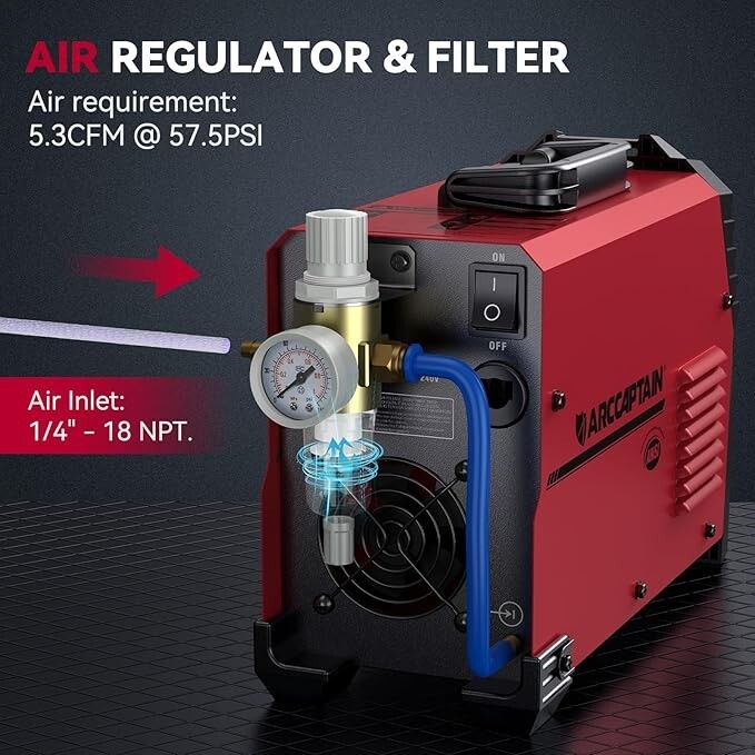 ARCCAPTAIN 55A Plasma Cutter, Non-Touch Pilot ARC High-Frequency Air ...