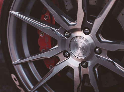 20" Rohana RFX2 Brushed Titanium 19x8.5/20x11 Wheels Chevrolet Corvette ...