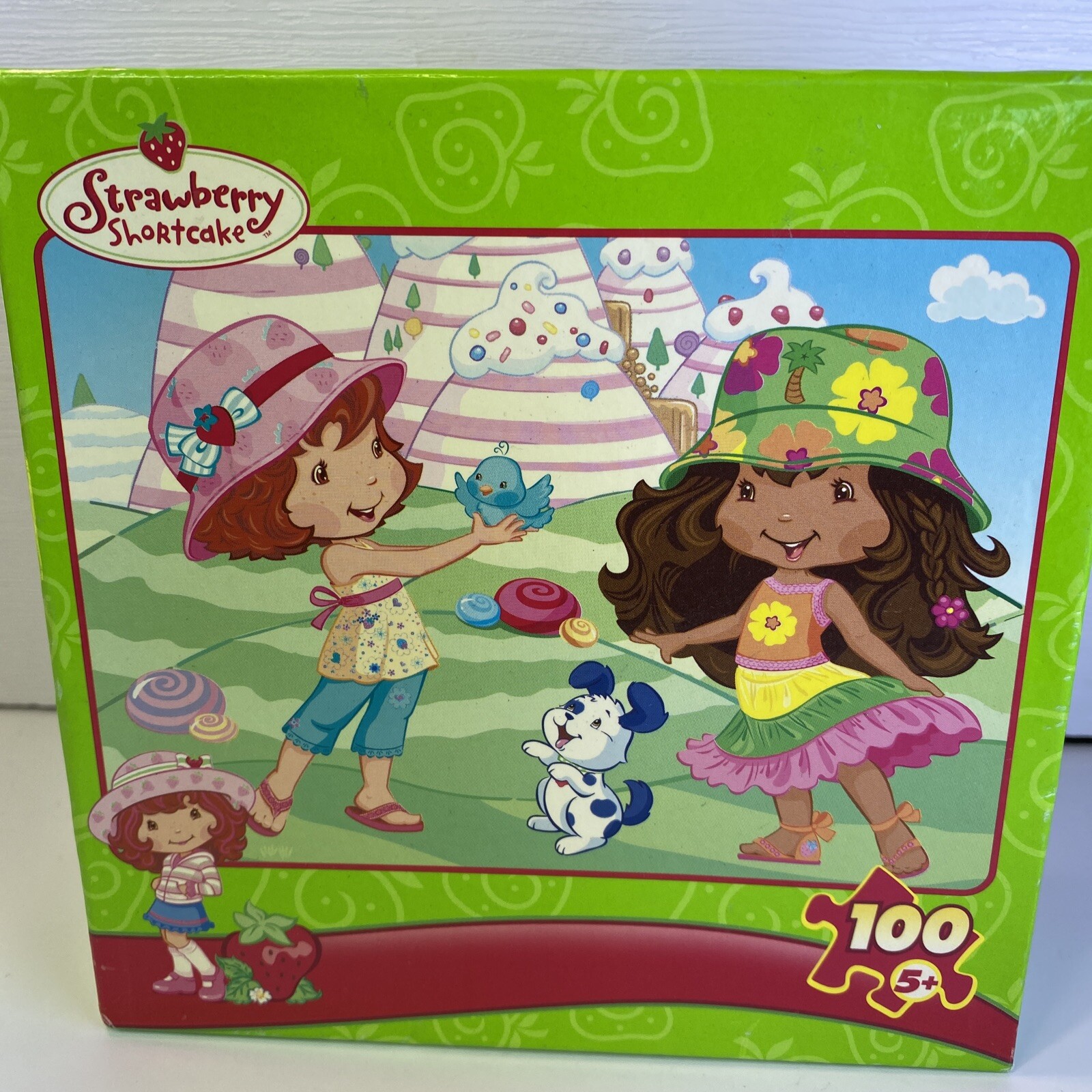 Strawberry Shortcake Puzzle RoseArt 2003 Huck Apple Honey Pie Pony 100 ...
