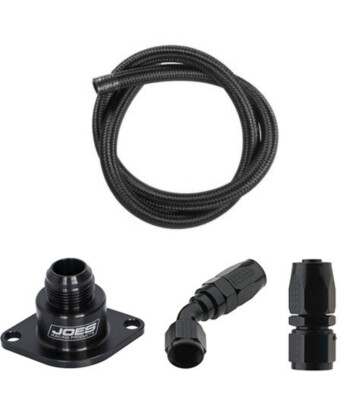 Upper Premium Braided Radiator Hose Kit -16AN Hose Water Neck Dirt ...