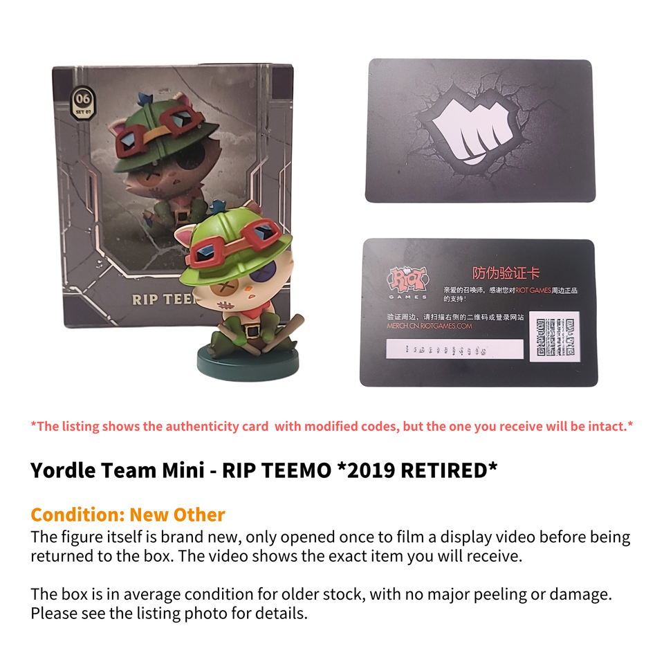 League of Legends: Official RETIRED Teemo Figure Yordle Team Mini ...