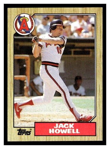 1987 Topps #422 Jack Howell - California Angels | eBay